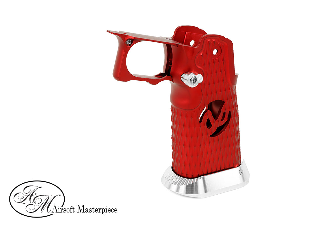 Airsoft Masterpiece Aluminum Grip for Hi-CAPA Type 8 -Red (Infinity HO ...