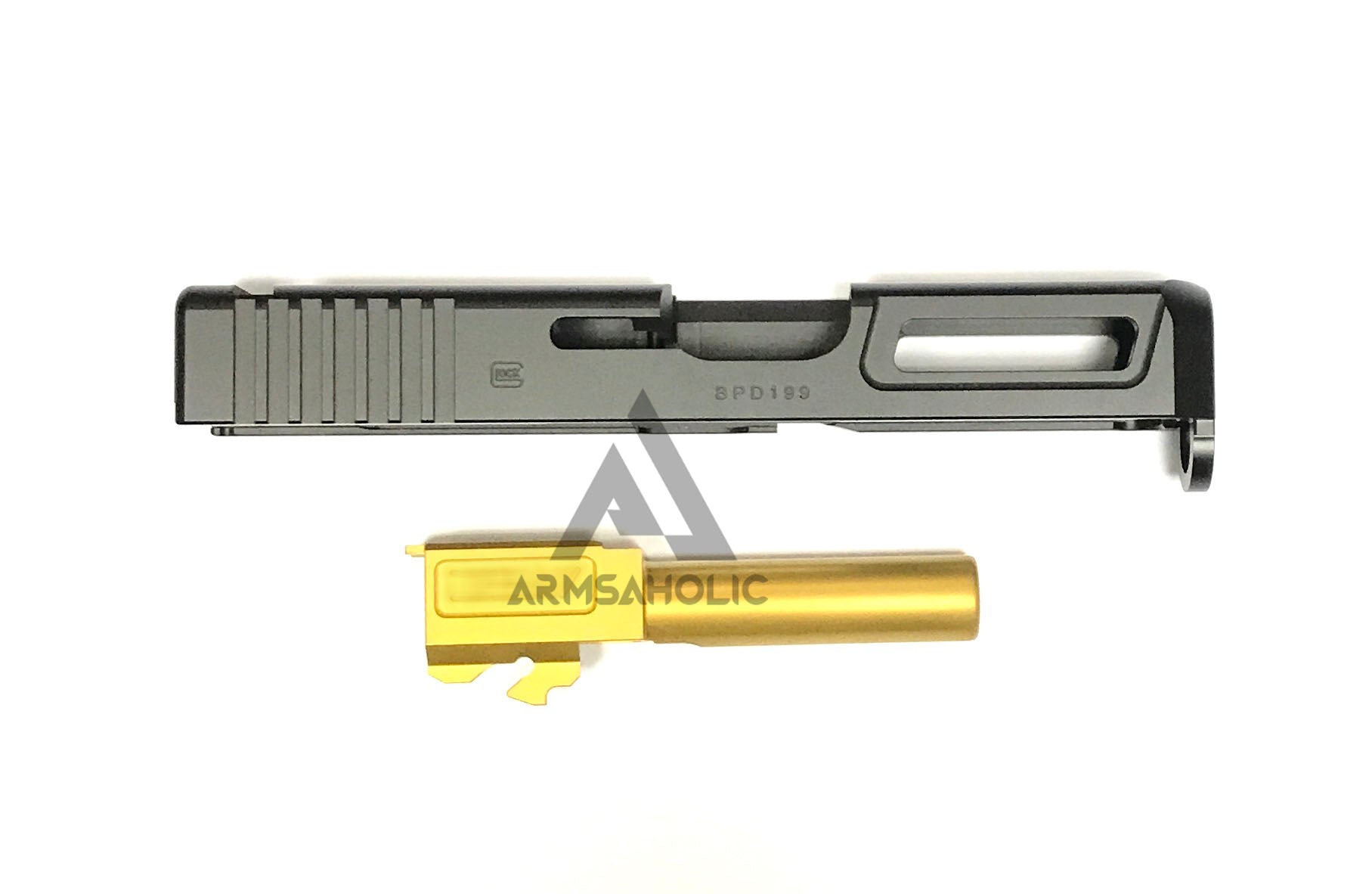 Guns Modify CNC Aluminum Z-Style G26 Slide / Stainless Barrel Set for ...