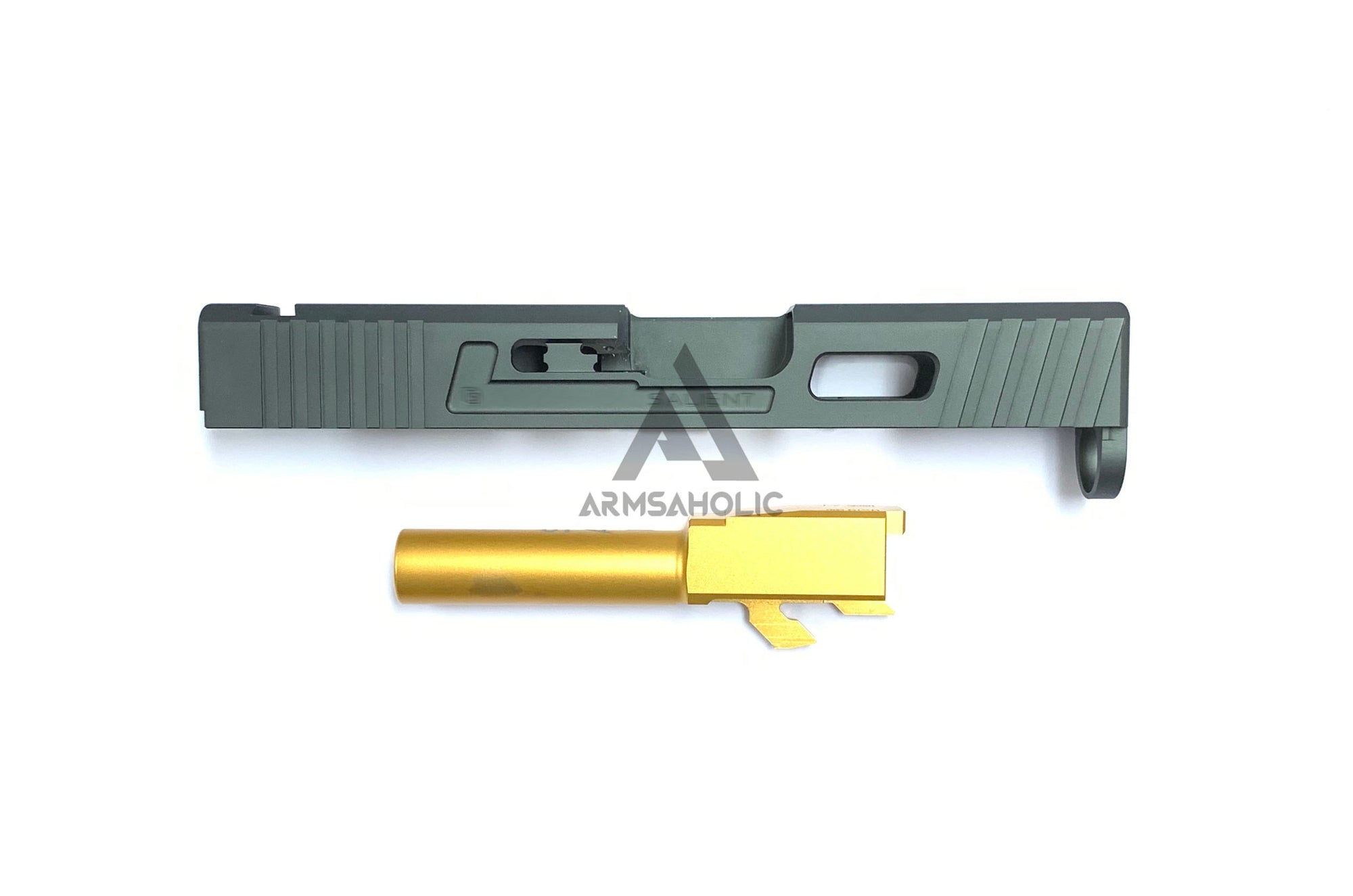 Nova T-Style MOS Aluminum G34 Slide for Tokyo Marui G17 / 34 GBB - Shiny Black - Armsaholic