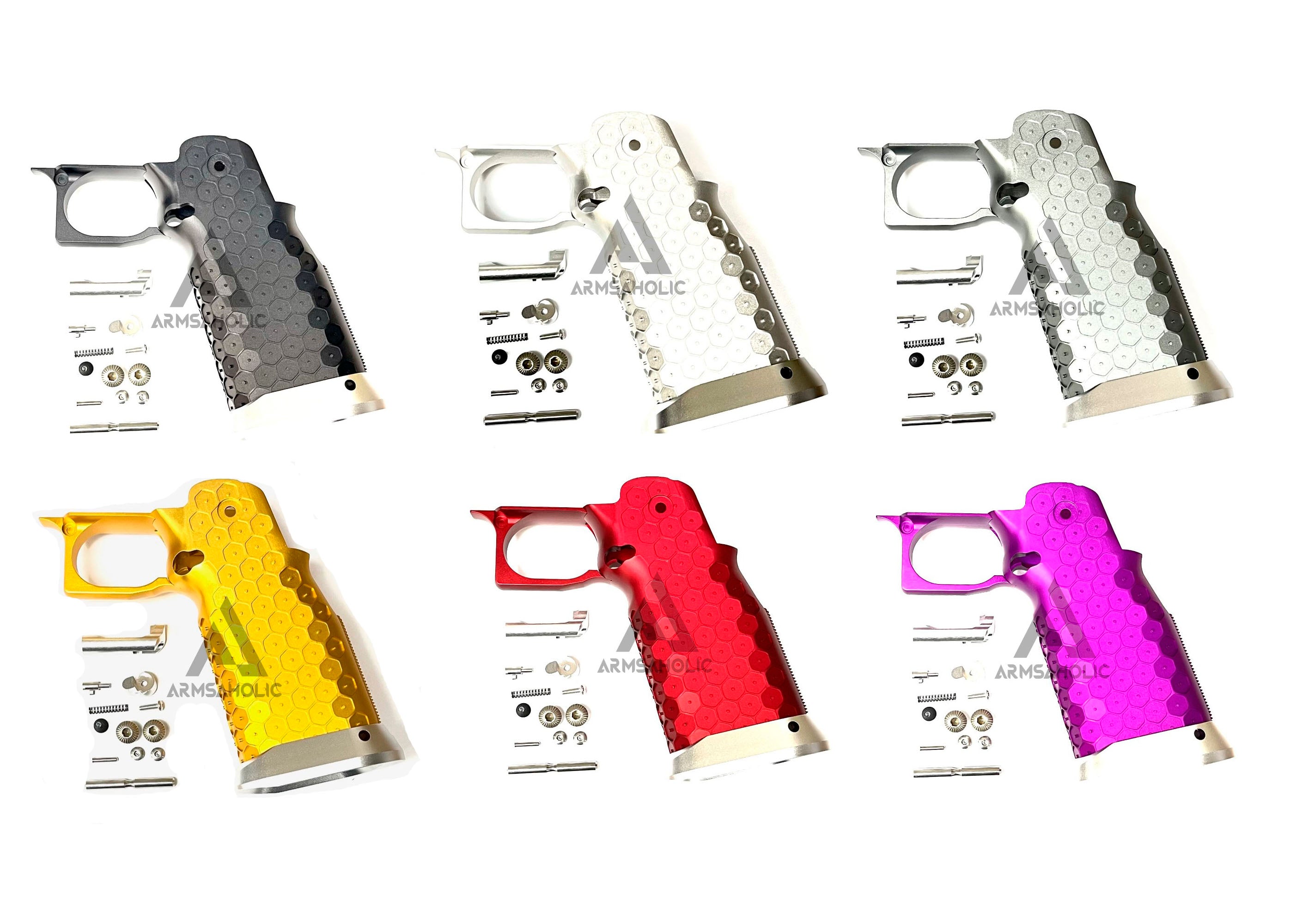 Bomber CNC Aluminum ( Hex Style ) Slide for Marui Hi-Capa / 1911 GBB ...